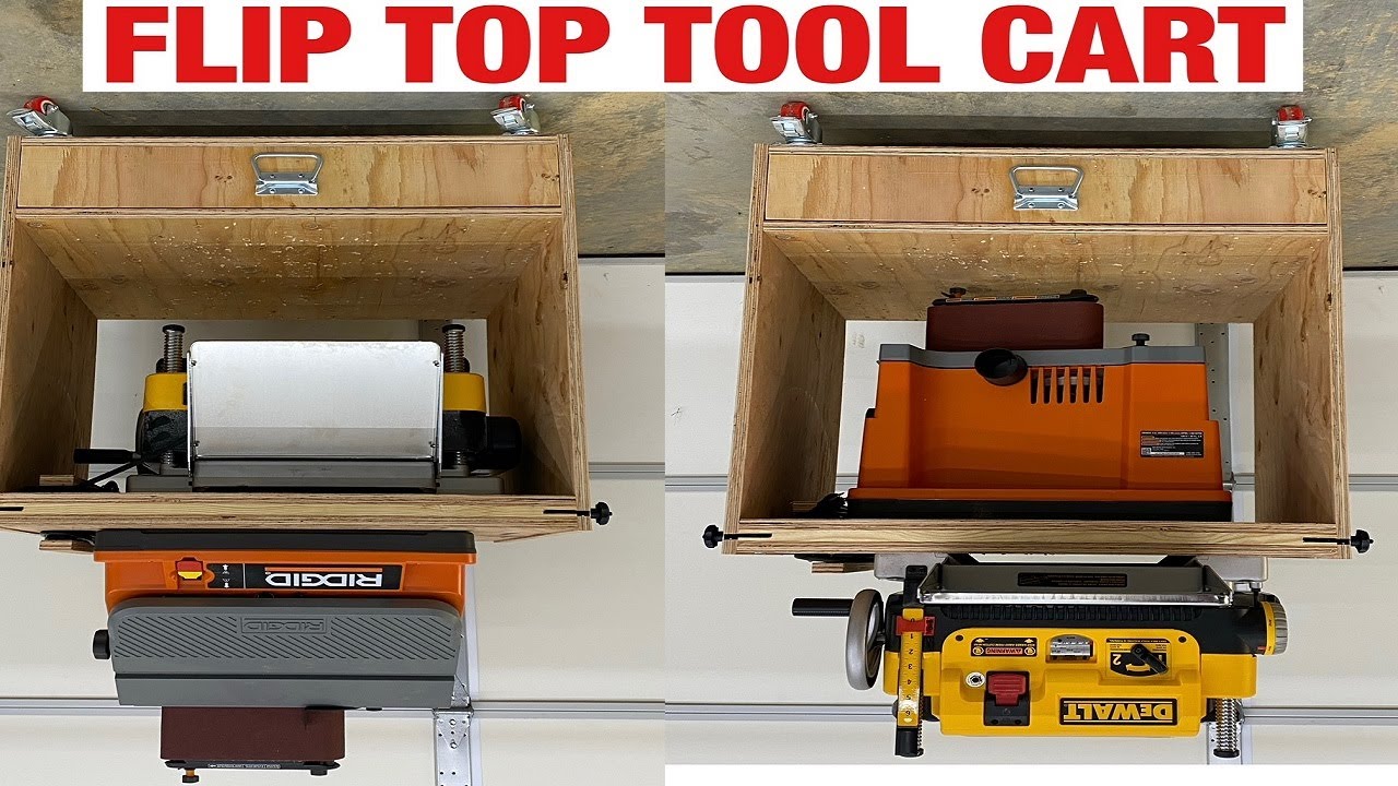 Flip top tool cart build - YouTube
