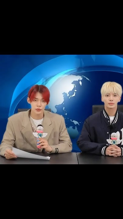 TXT as TV NEWS anchors #TXT #TODO #hueningkai #taehyun #yeonjun - YouTube