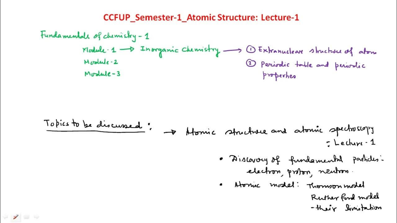 Atomic Structure: Lecture 1 - YouTube