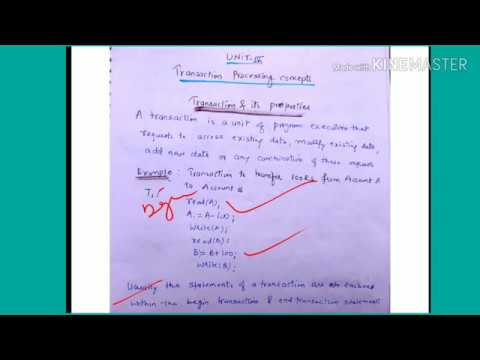 Transaction and it's ACID properties - lecture136/DBMS - YouTube