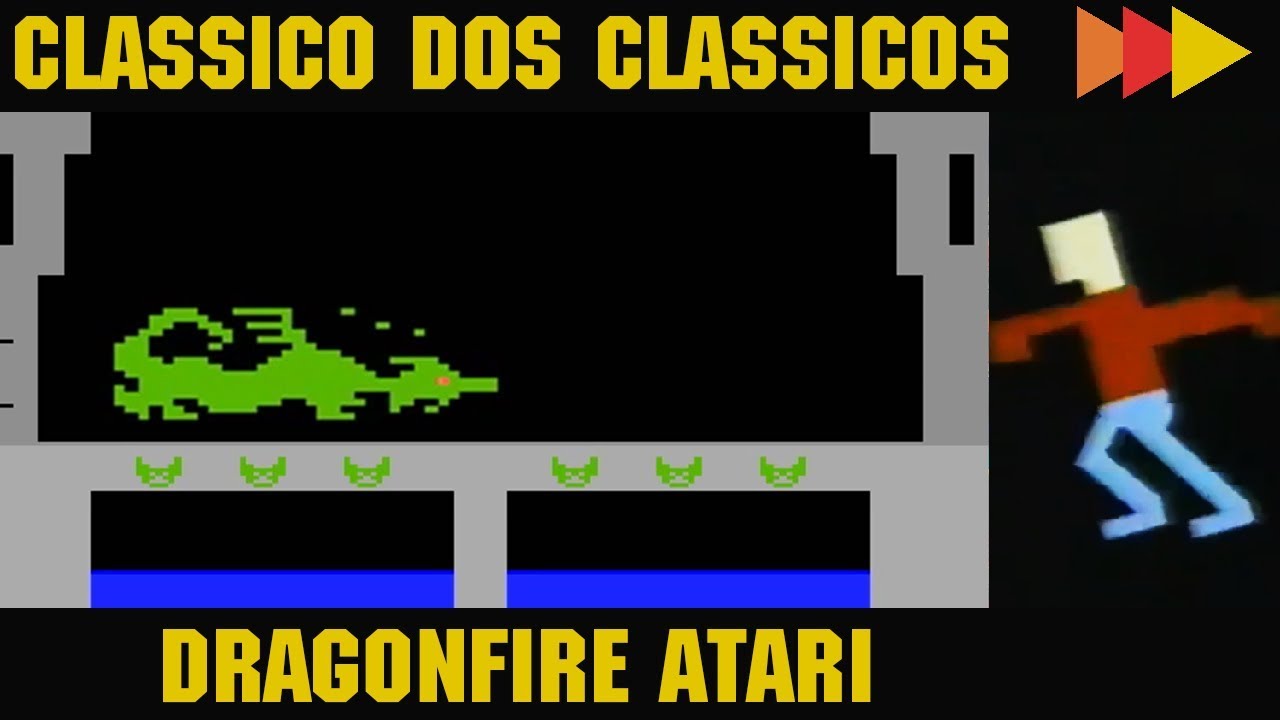 Vamos Jogar Dragonfire Atari 2600 (1982) - Clássico dos clássicos - YouTube