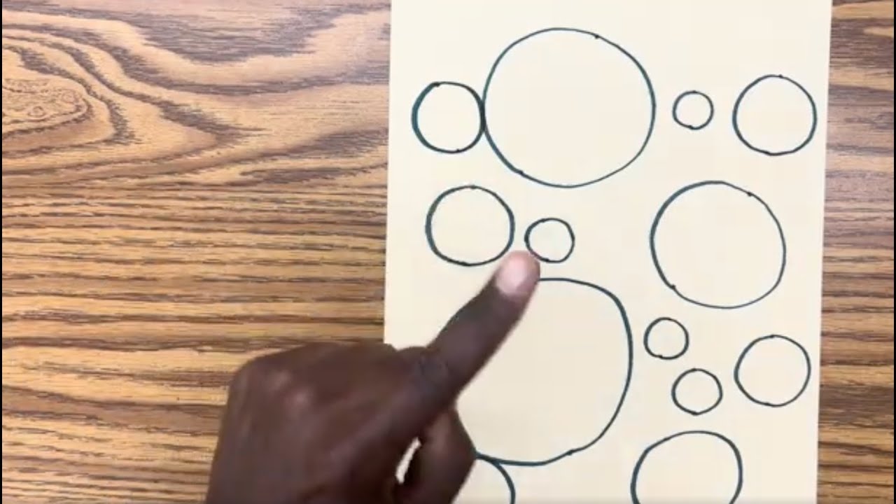 Unity Circles Drawing with Blue Marker..Magnolia Elementary School ...