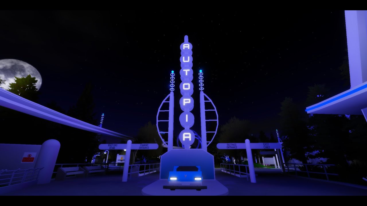Autopia (Night) II Disneyland Wales Roblox - YouTube
