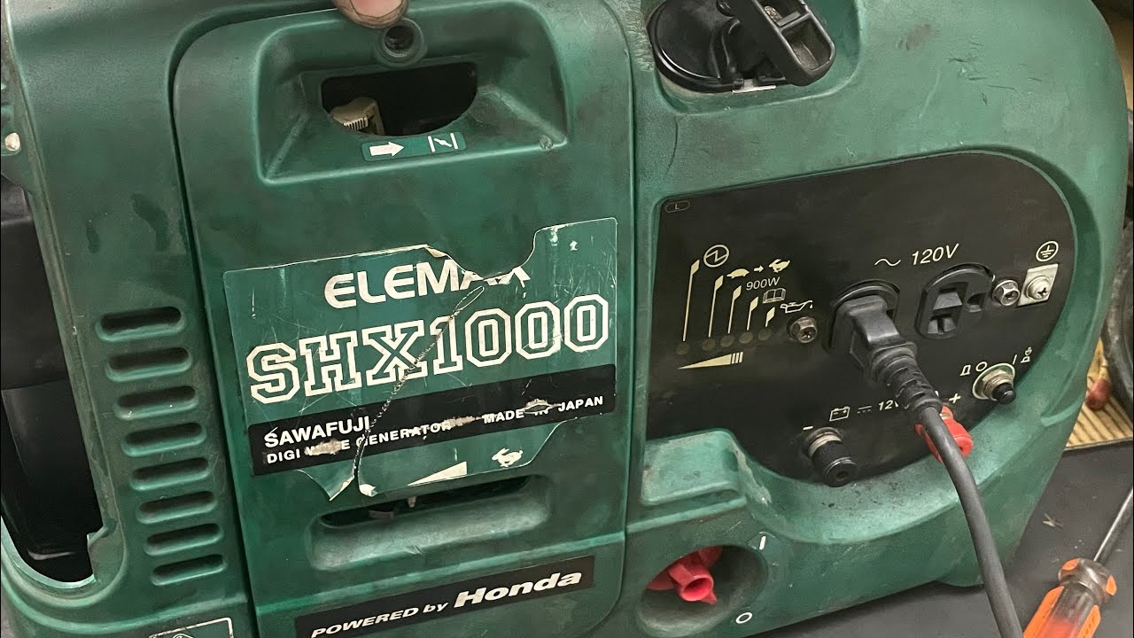 Elemax SHX1000 inverter generator - YouTube