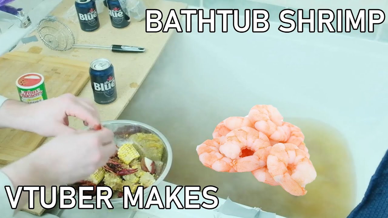Vtuber boils a whole bunch of shrimp in his bathtub - YouTube