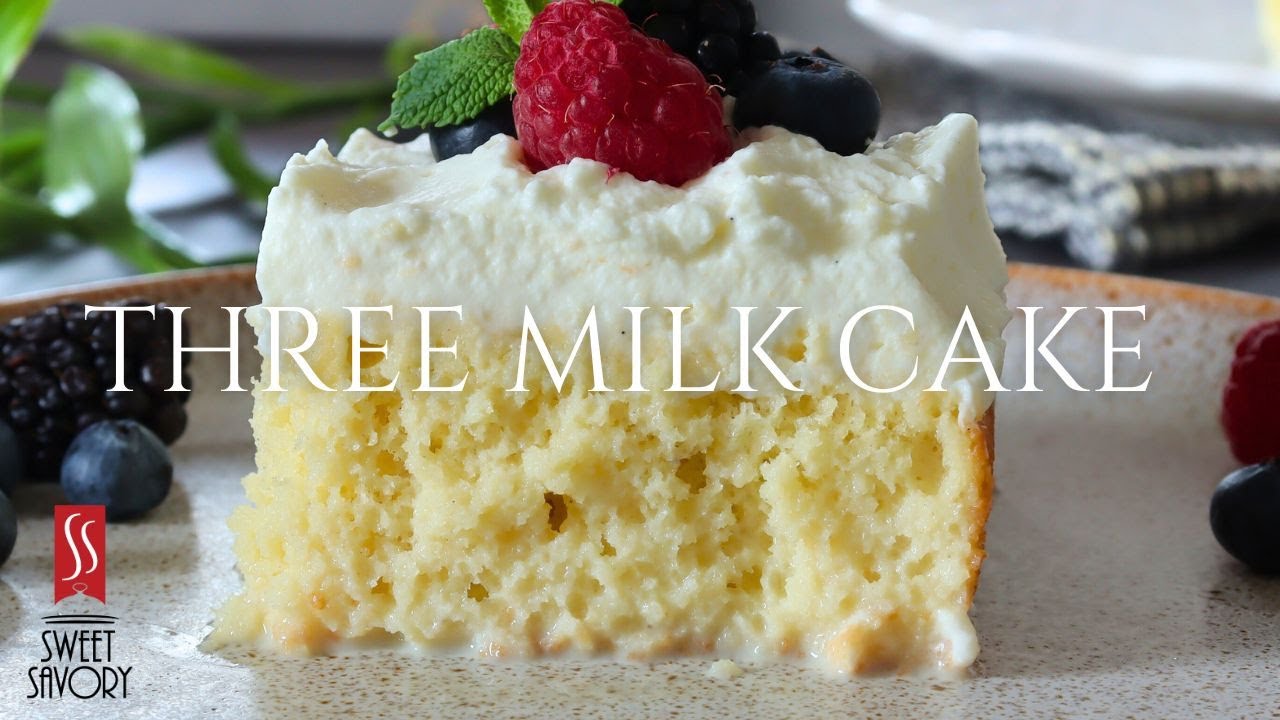 How to Make Tres Leches Cake | Three Milk Cake Recipe | Moist Milk Cake ...