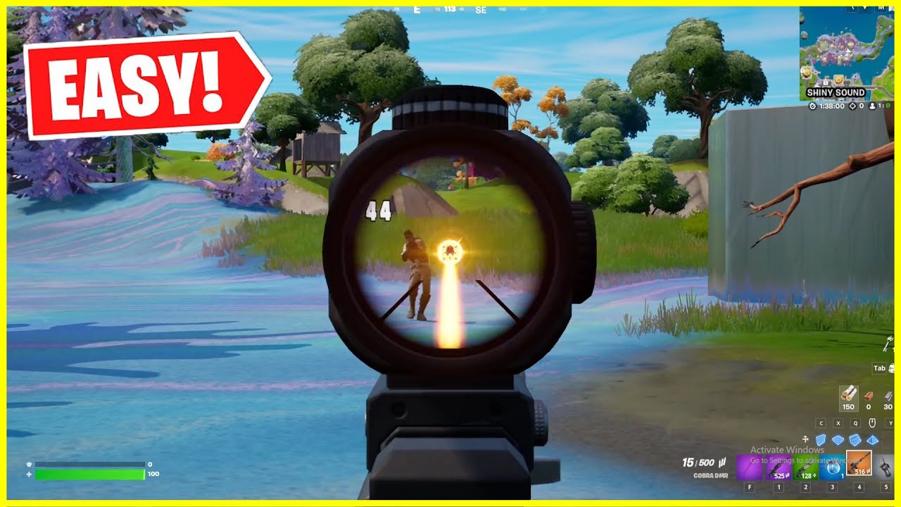 Eliminate players with the Cobra DMR | Fortnite Week 10 Quest - YouTube