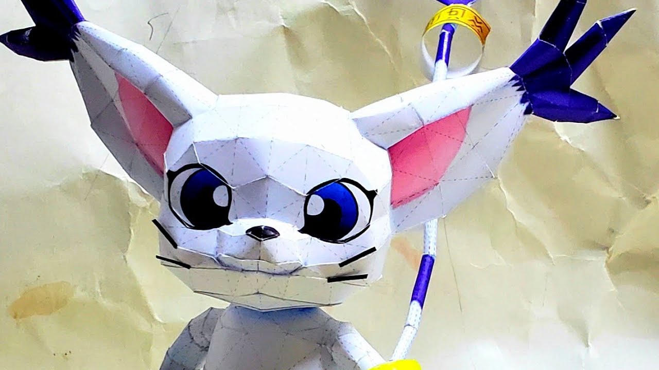 Digimon| Gatomon Papercraft - YouTube