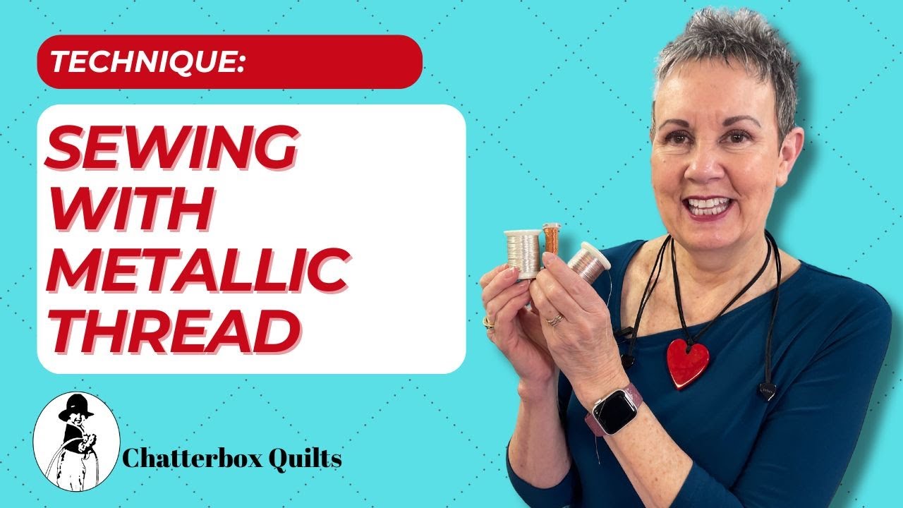 How to Sew with Metallic Thread - 5 Tips! - YouTube