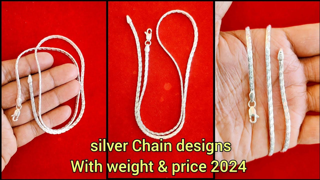 silver chain designs with weight and price 202/silver chains with price ...