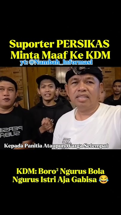 KDM: Boro² Ngurus Bola, Ngurus Istri Aja Gabisa😂 #viralvideo #kangdedymulyadi #fyp #fypシ゚viral ...