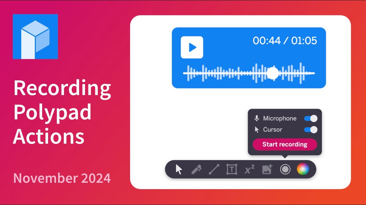 November 2024: Recording Polypad Actions and Audio - YouTube