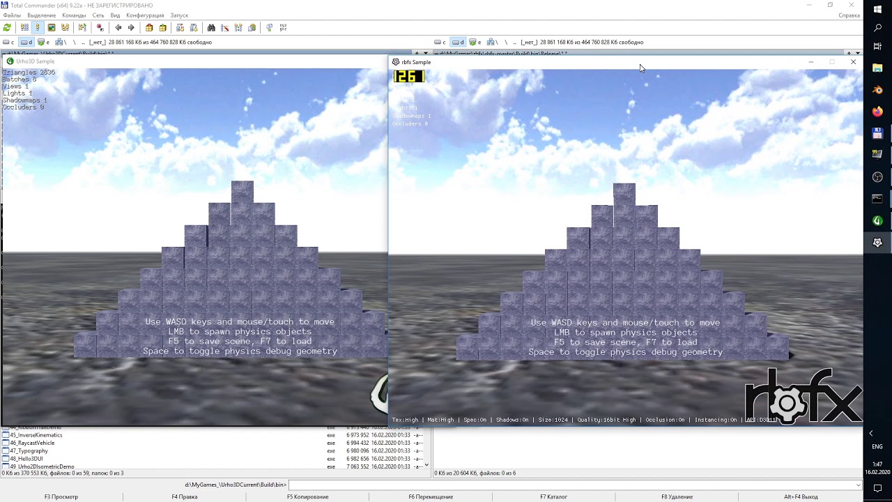 Urho3D vs rbfx - YouTube