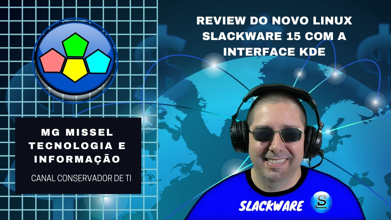REVIEW DO NOVO LINUX SLACKWARE 15 INTERFACE KDE - YouTube