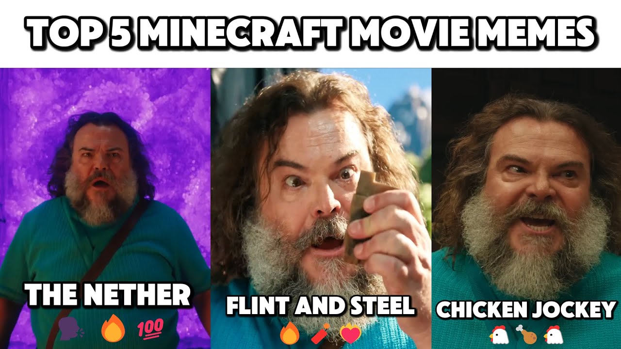 Top 5 Minecraft Movie Trailer Memes | The Nether, Flint And Steel 🗣️🔥 ...
