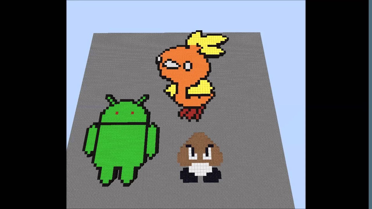 Minecraft Pixel Art - Torchic - YouTube