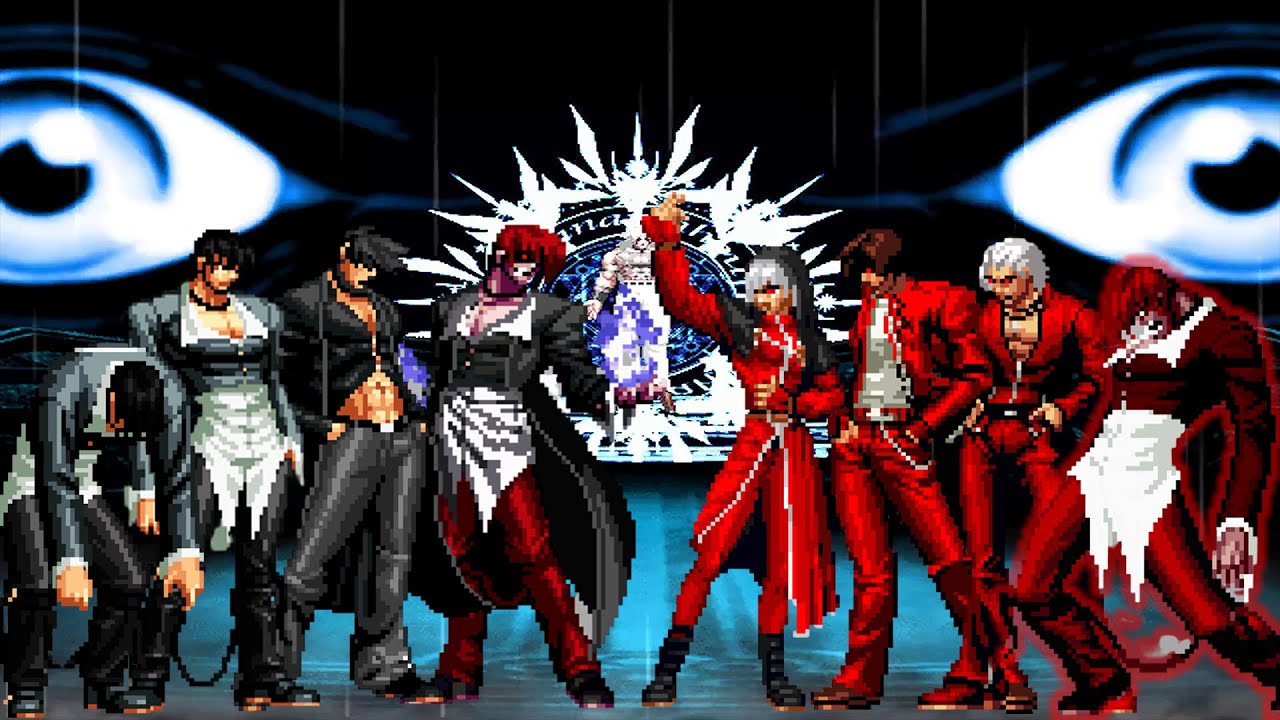 [KOF Mugen] Iori Yagami Team vs Blood Team - YouTube