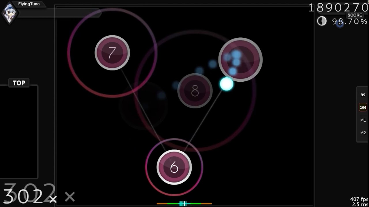 [osu!] McOsu training is good!!! - 380pp - YouTube