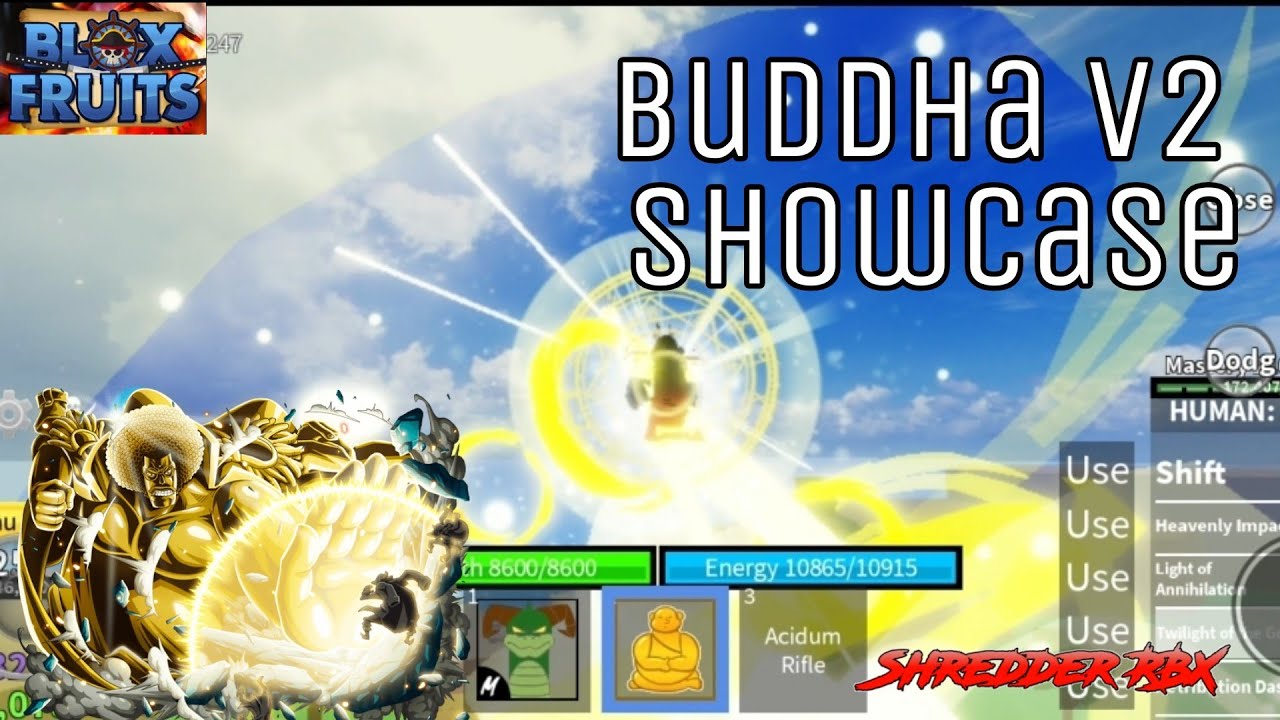 (INTRO!!) Buddha v2 Full Showcase (Blox Fruit) | Shredder - YouTube