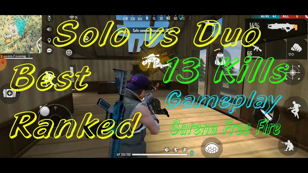 Solo vs Duo 13 Kills Best Ranked Gameplay - Garena Free Fire - YouTube