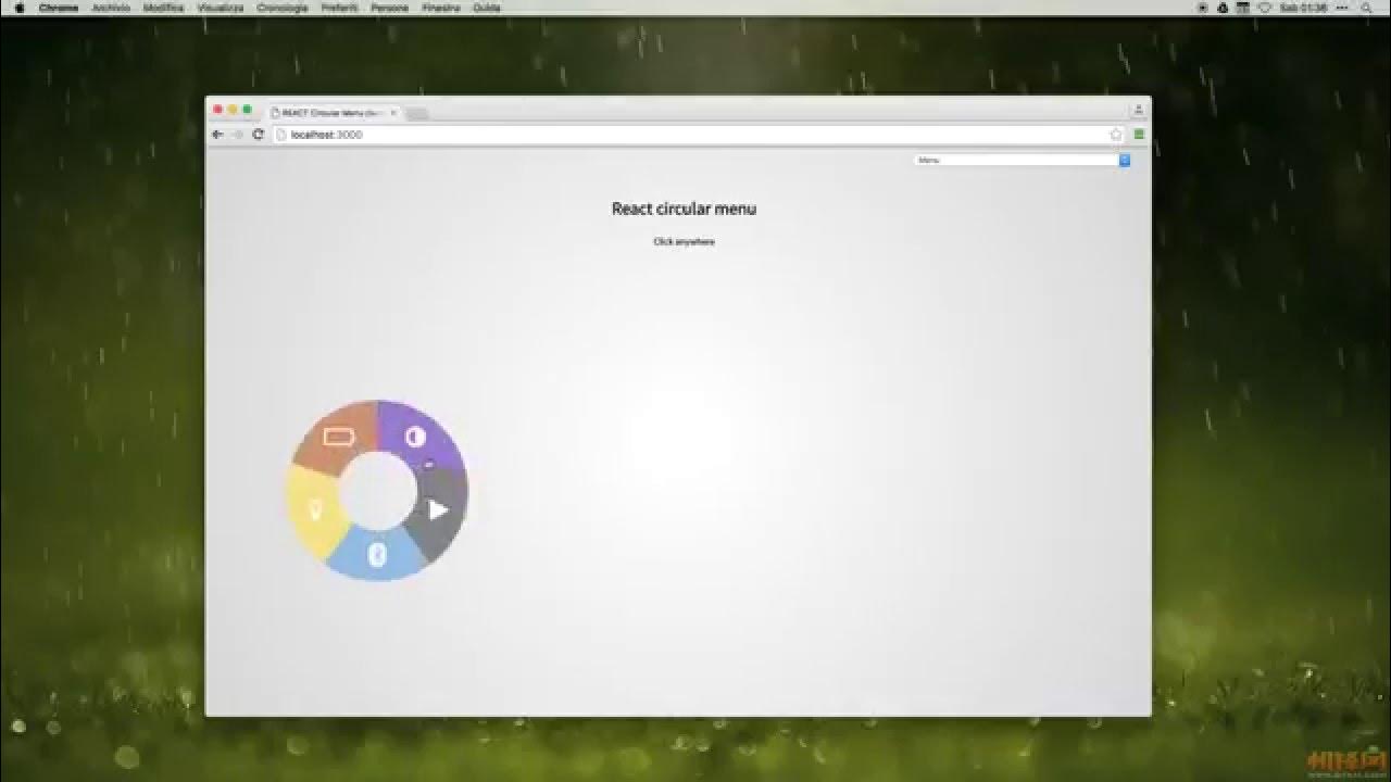 Circular menu - mouse+submenu - Built in D3.js and React - YouTube
