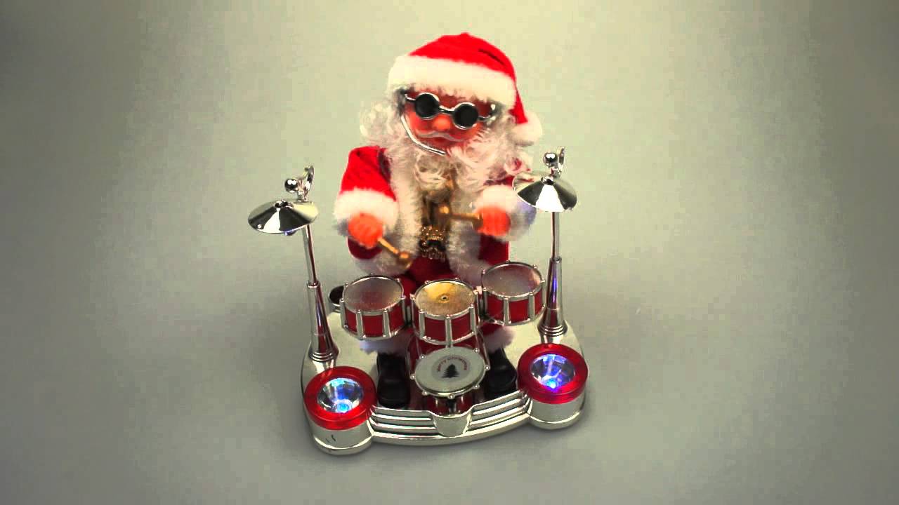 Santa Playing Drums 180639 - YouTube
