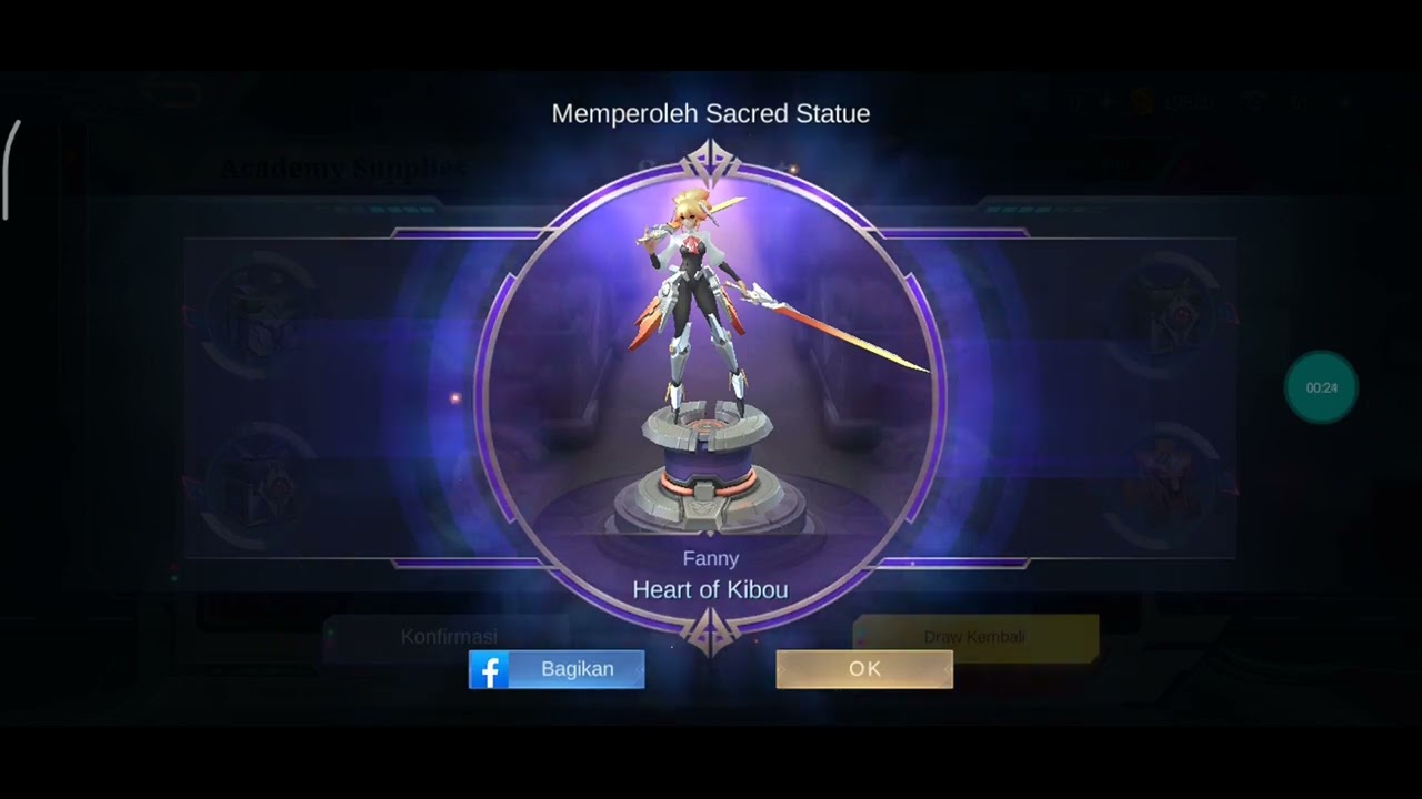 Cara Mendapatkan Sacred Statue Fanny Heart of Kibou (aspirant) | MLBB ...