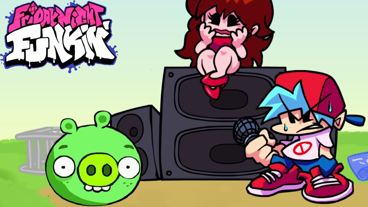 RAP BATTLING A BAD PIG FROM ANGRY BIRDS!!! | FNF (V.S. Pig Mod) - YouTube