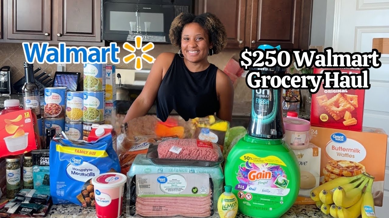 WALMART Grocery Haul for my family of 5 | Meal Plan on a budget - YouTube