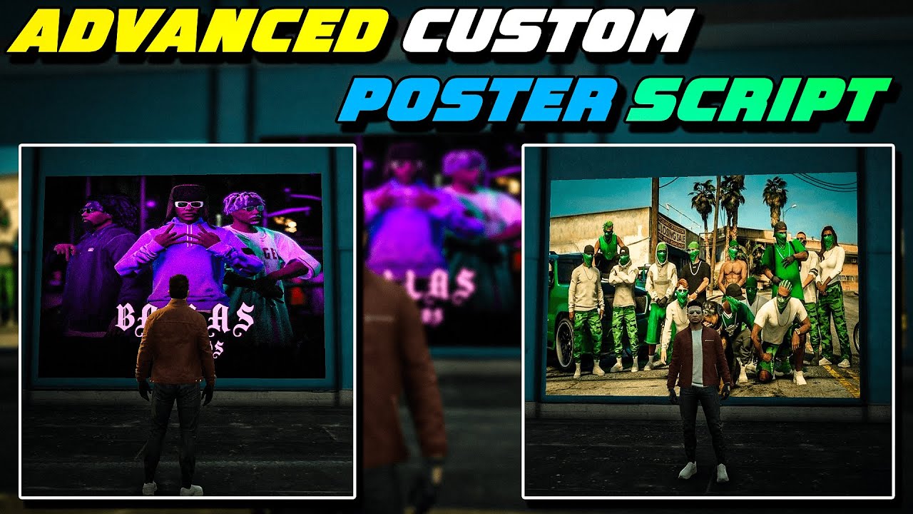 Free Advanced Custom poster Script | Xilophinum | QBCore/ESX | FiveM ...
