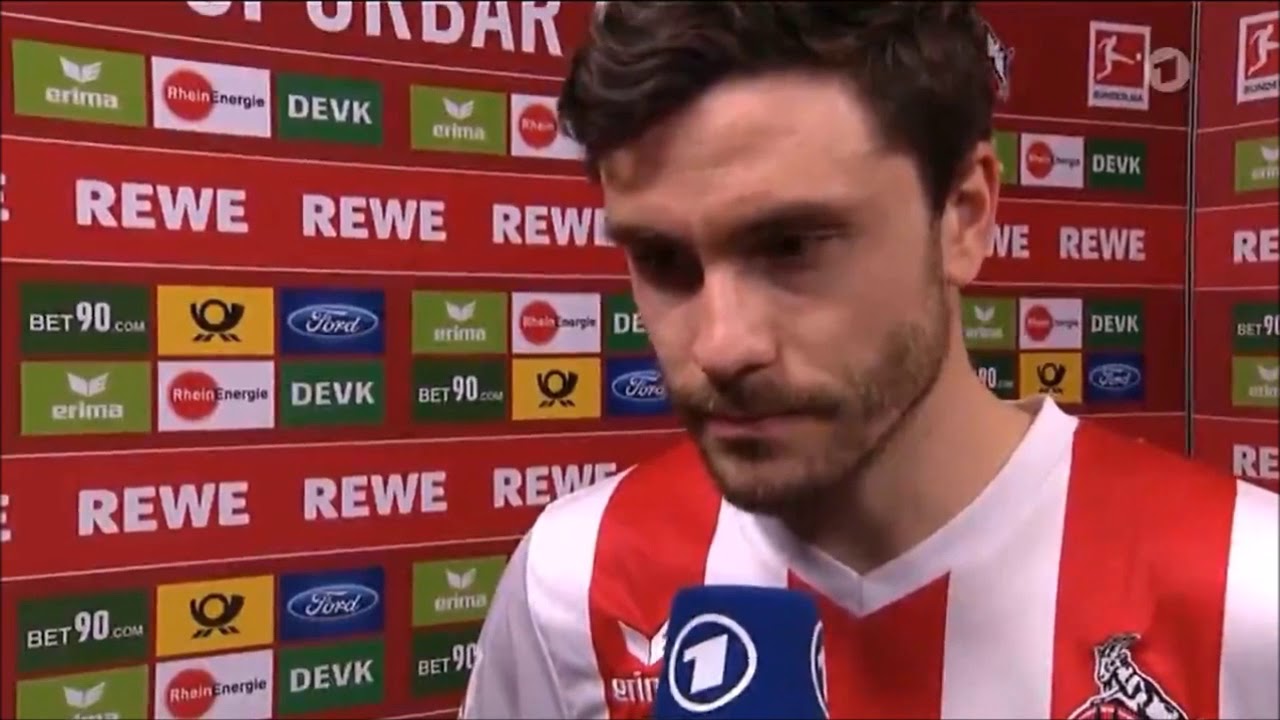 Jonas Hector Interview nach Heim Remis gegen Mainz - YouTube