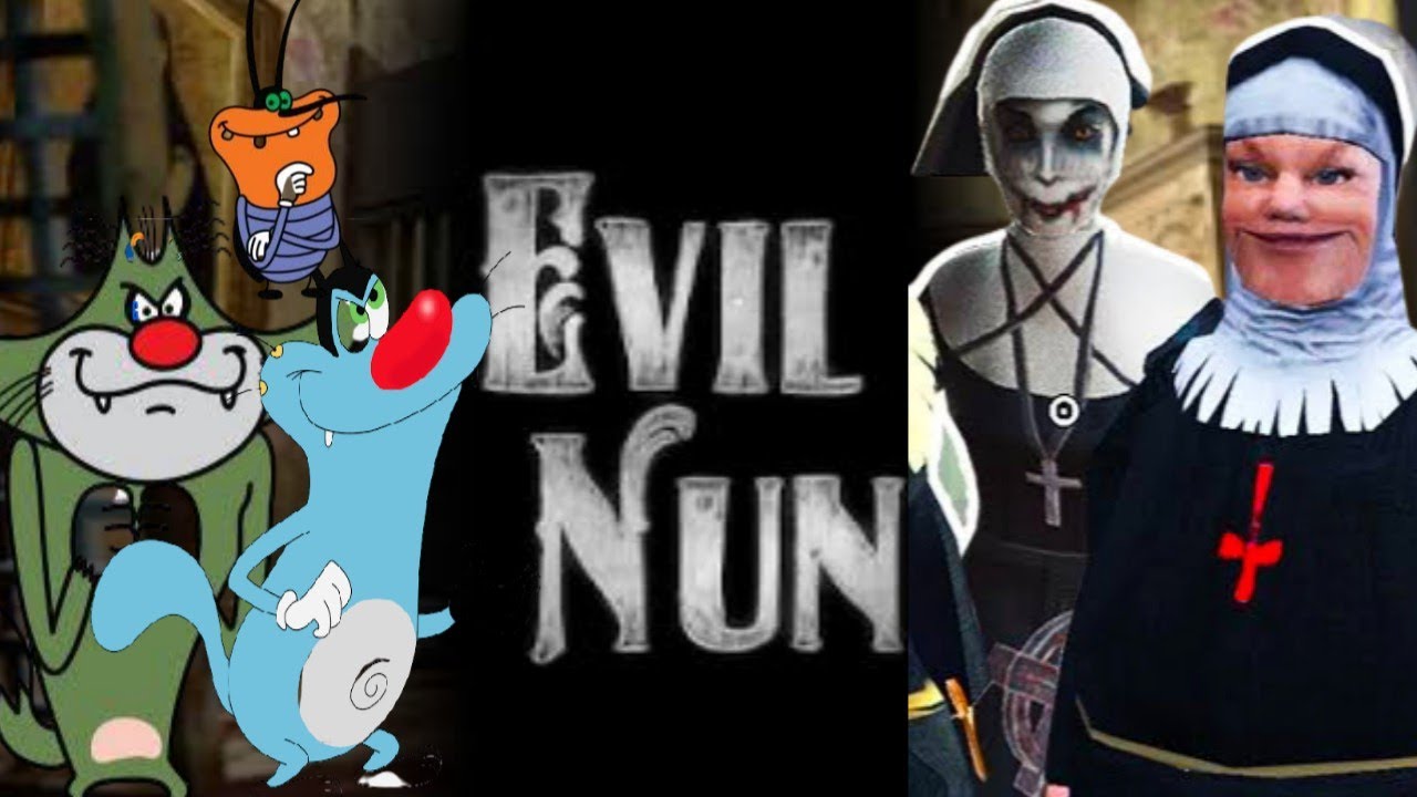 OGGY and Jack goes to Evil Nun house with cockroaches-oggy and ...