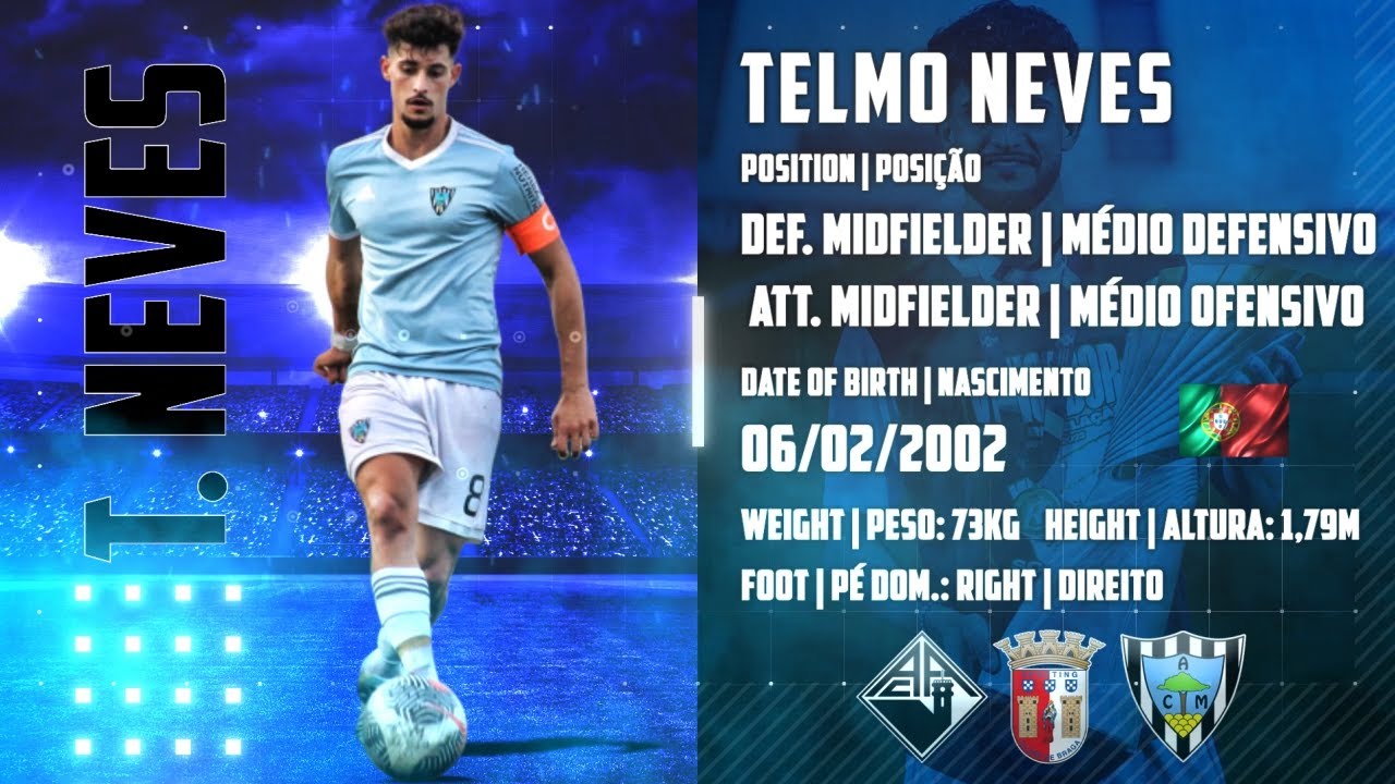 Telmo Neves ⚽ Defensive/Attacking Midfielder | Médio Defensivo/Ofensivo ⚽ Highlights 2023/24 ...