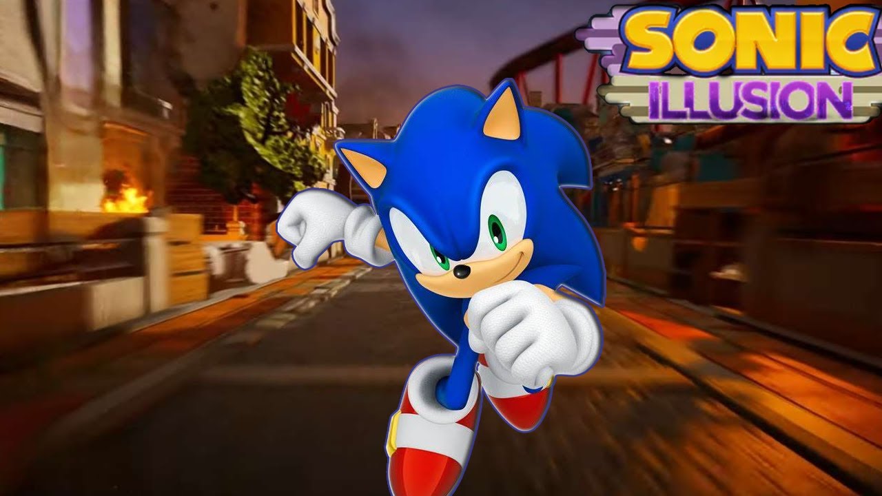 This sonic fan game is crazy (Sonic illusion) - YouTube