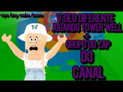 vídeo diferente jogando roblox+grupo do zap do canal • • · · - YouTube