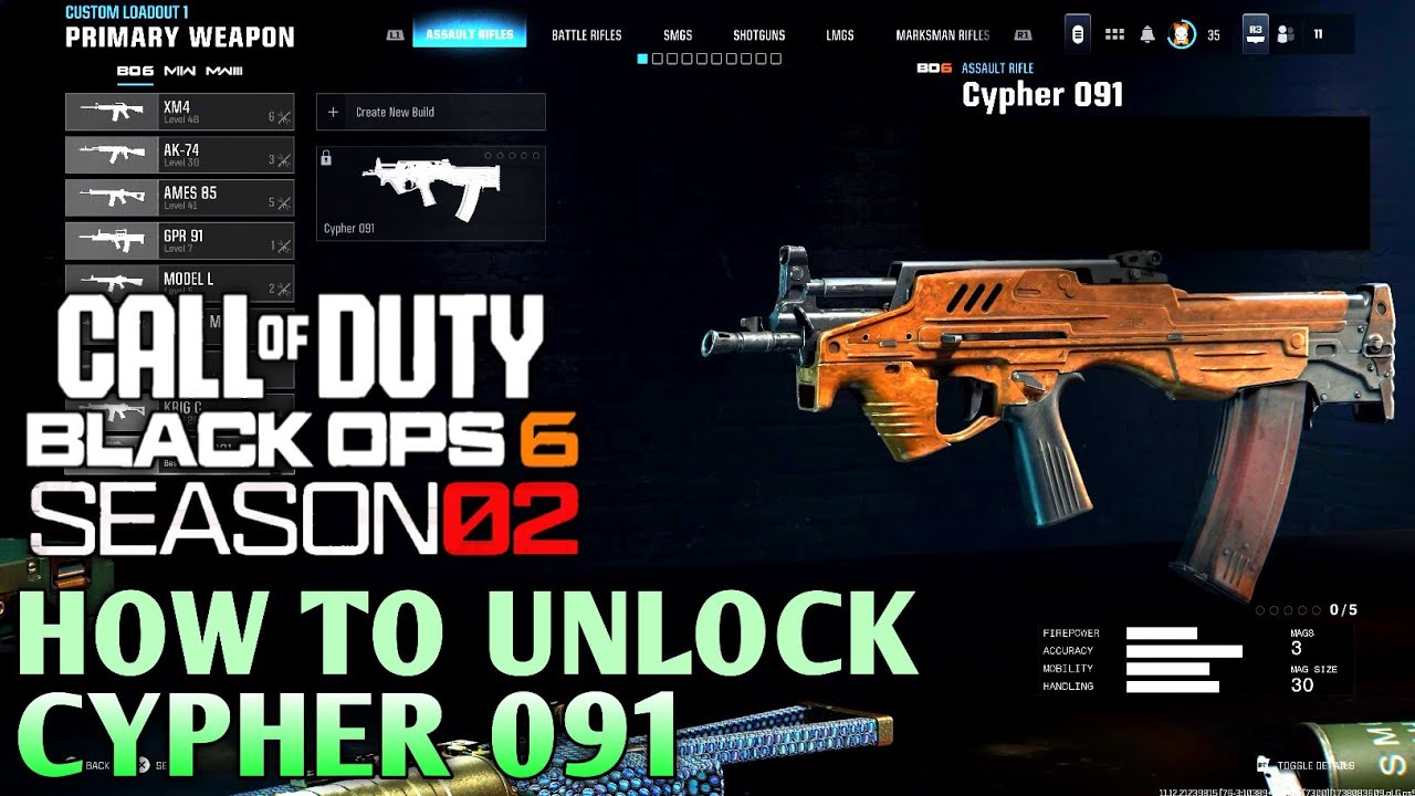 How to Unlock Cypher 091 AR BO6 Cypher 091 Unlock BO6 | How to Get ...
