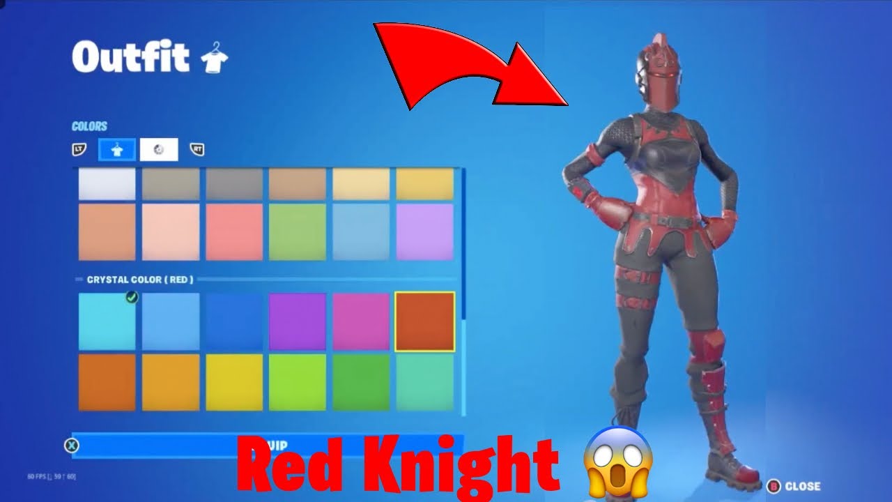 How to make Red Knight with Spectra Knight customization in Fortnite ...