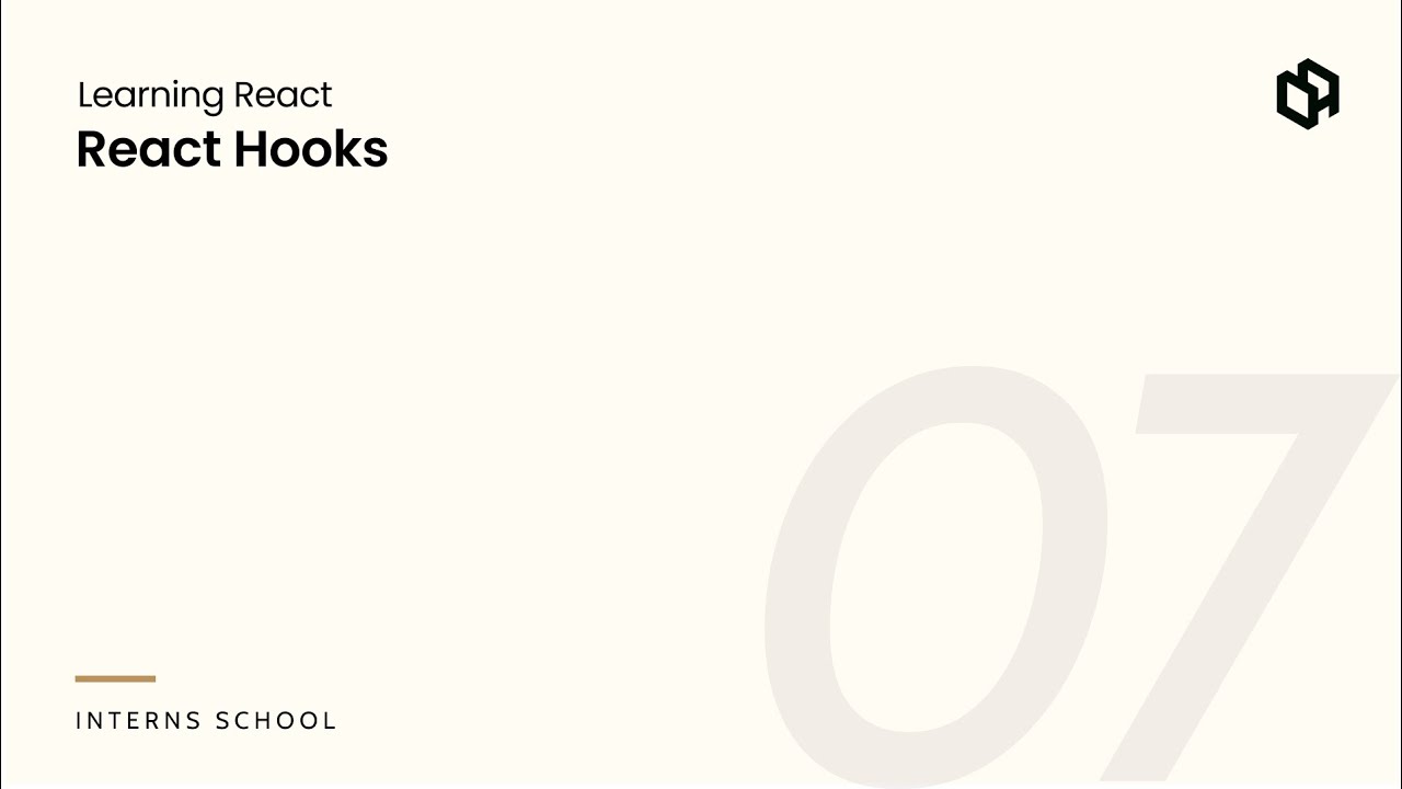 React Developer Mastery Series React Hooks Youtube