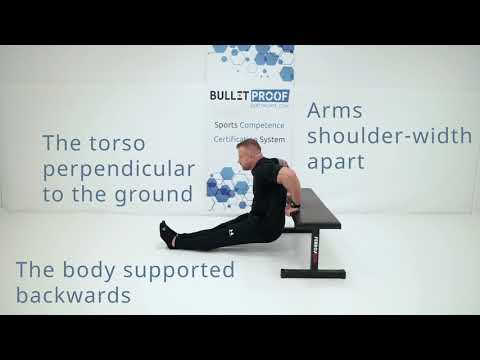 7 Reverse push up on the bench - YouTube
