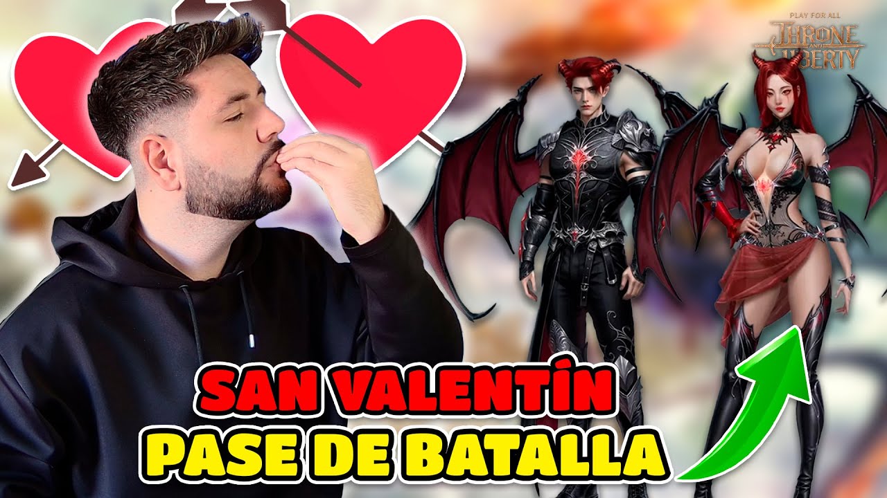 💘Estas SKINS Son GOD!! 🤯 SKINS y PASE DE BATALLA SAN VALENTÍN Throne And Liberty Español - YouTube