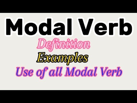 What is Modal Verb|Modal Verbs|Definition|Examples|kinds of Verb|types ...