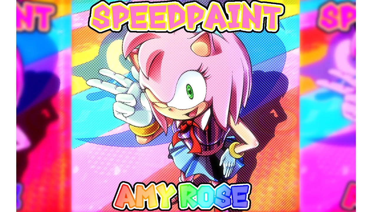 Amy Rose Speedpaint in Ibis Paint (olha a descrição) - YouTube