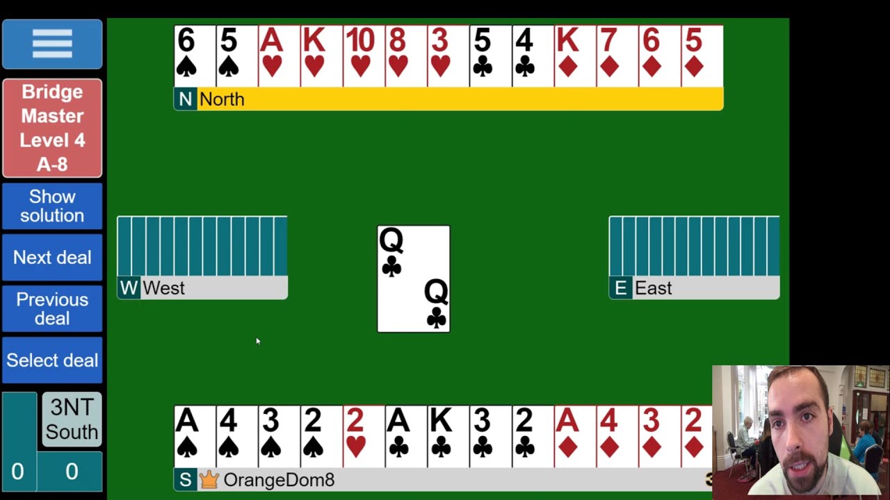 #9 Bridge Master Expert Level Challenge Hand ~ 3NT - YouTube