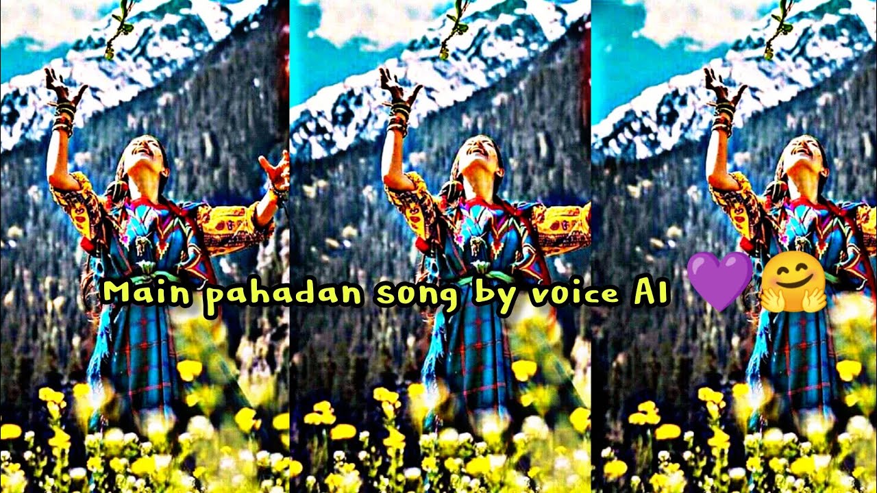 The Song By Voice AI || Male Version || Mein Pahadan || Song Lyrics By ...