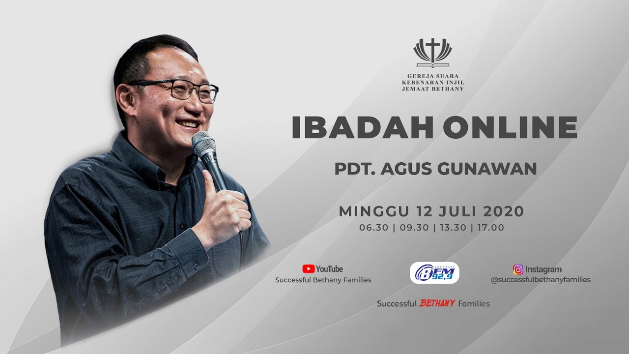 Ibadah Raya 3 - Pdt. Agus Gunawan - Aku Tahu Allah Bekerja - YouTube