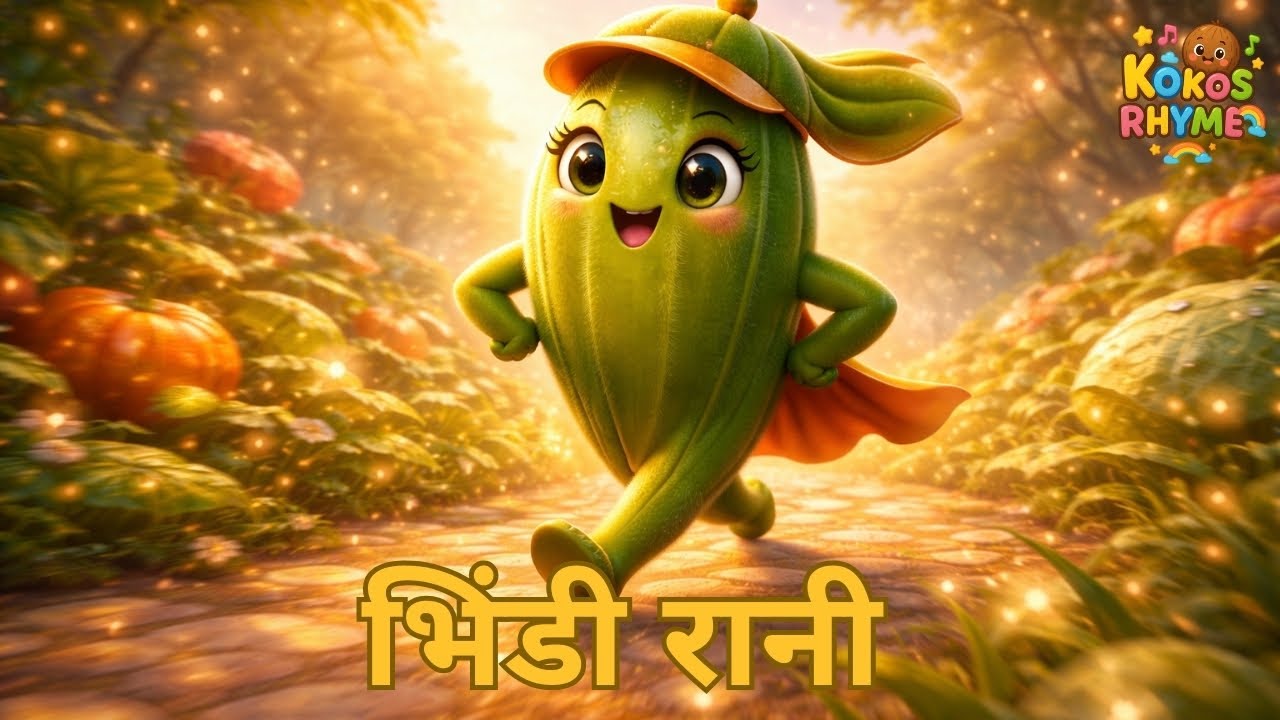 🎵 Bhindi Rani: The Sassy Veggie Queen! 🧢 | Funny Veggie Rhyme for Kids ...