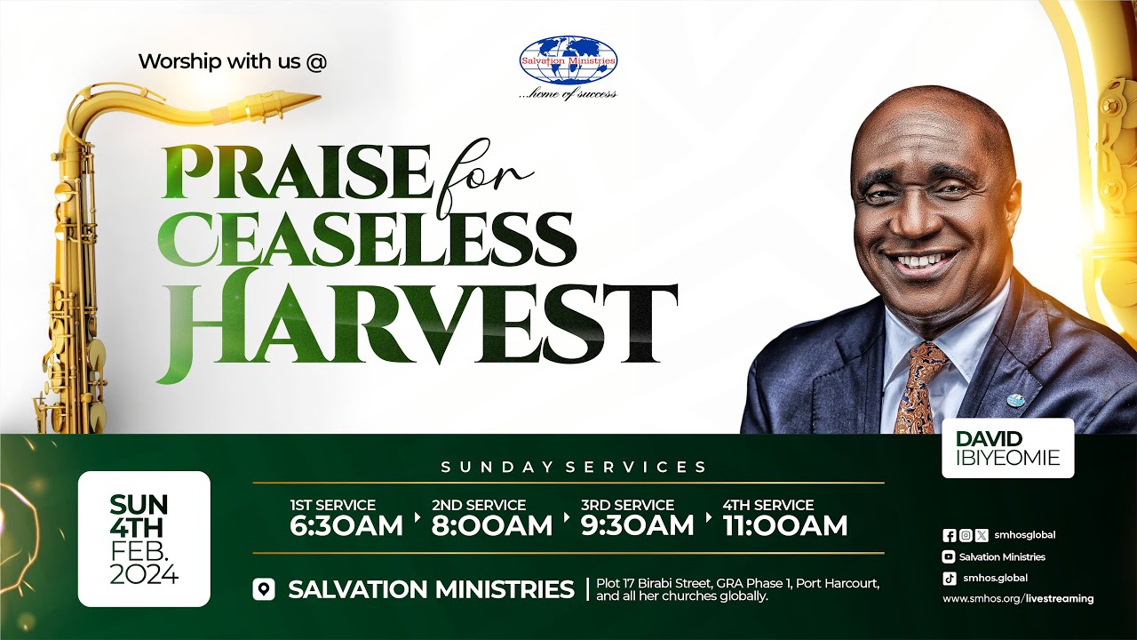 Praise For Ceaseless Harvest | Sunday Services | Sunday, 4th February ...