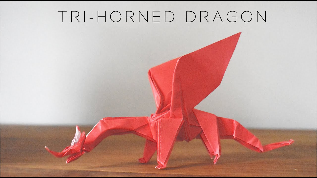 Origami - Tri-horned Dragon (Chuya Miyamoto) - YouTube