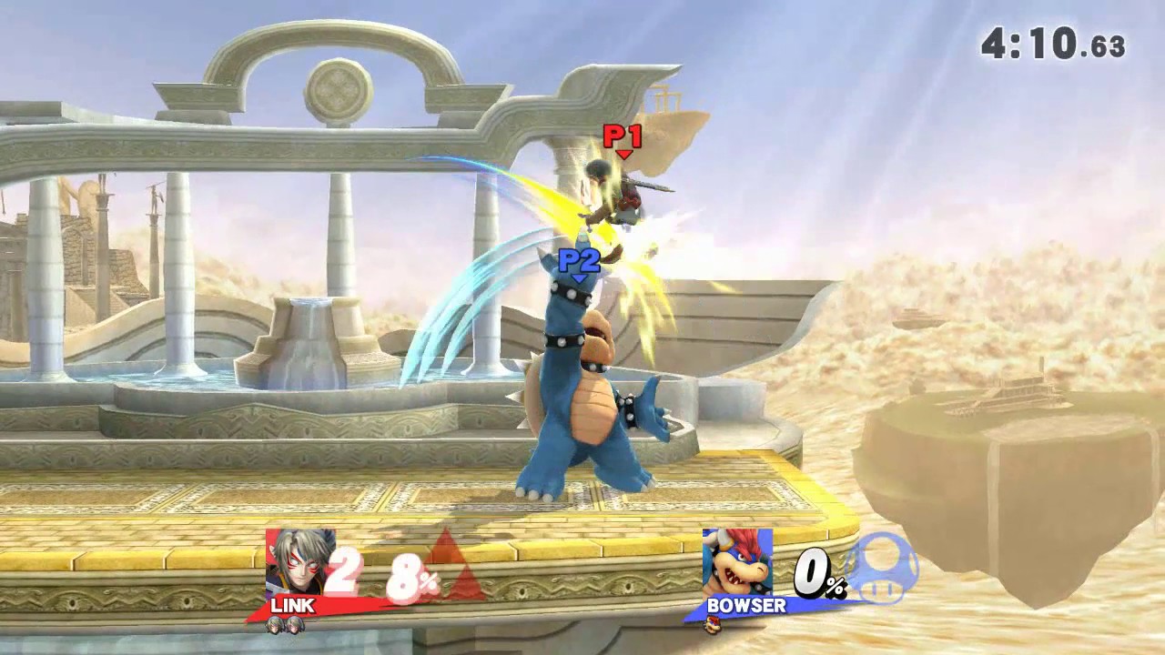 Link Vs. Bowser - YouTube