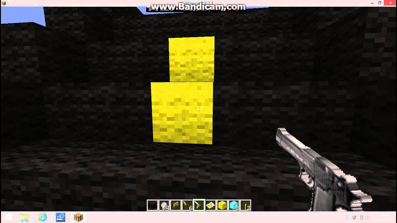 Minecraft 1 7 5 bow to gun texture 2014 - YouTube